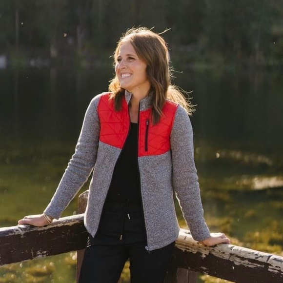 ZYIA | Jackets & Coats | Nwot Zyia Red Quilted Ash Cabin Jacket | Poshmark